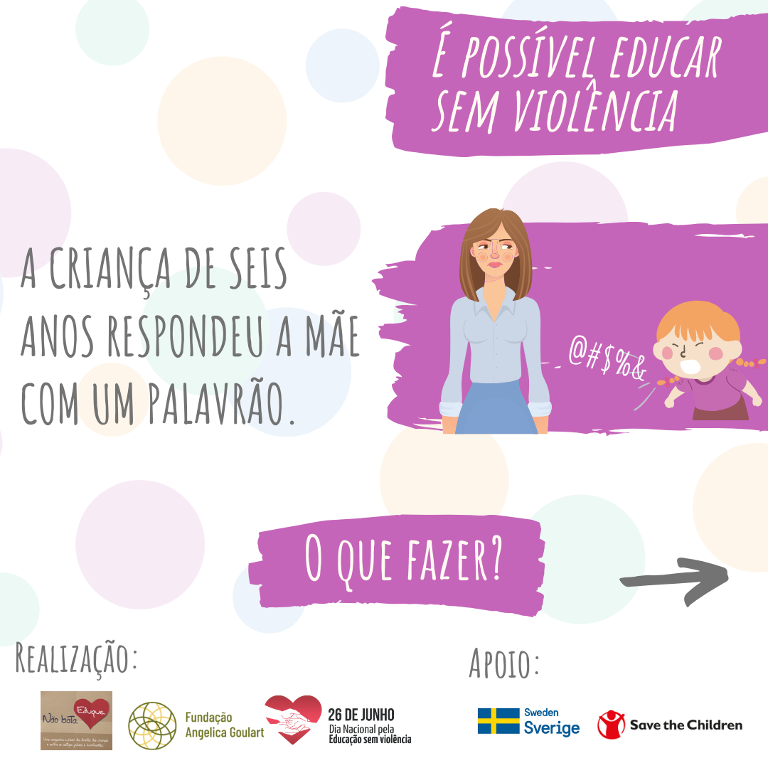 Criança e palavrão – Rede Não Bata Eduque